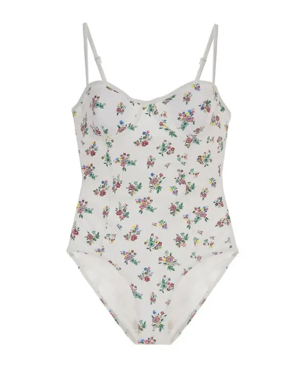 Tory Burch Balconette Swimsuit - White