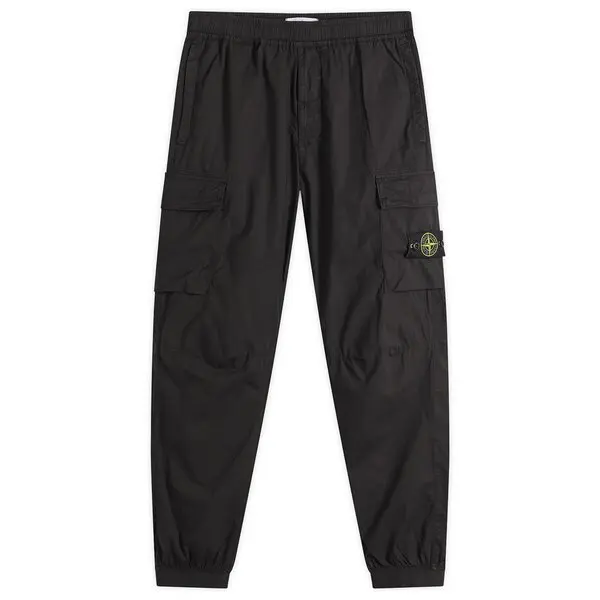 Stone Island Paracadute Cargo Trousers - Black