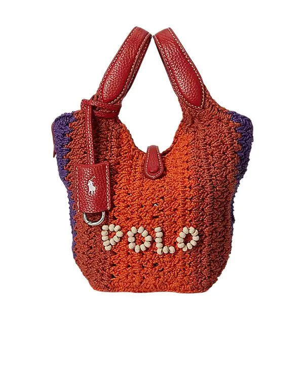Polo Ralph Lauren Polo Play Crochet-knit Tote Bag - Red