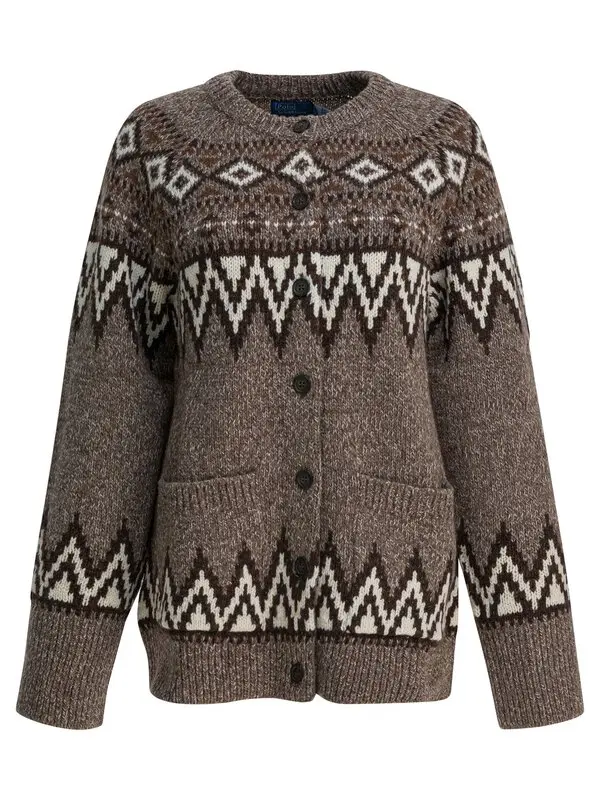 Polo Ralph Lauren Fair Isle Jacquard Cardigan - Multicolour