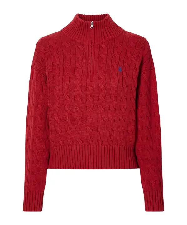 Polo Ralph Lauren Polo Pony Cable-knit Sweater - Red