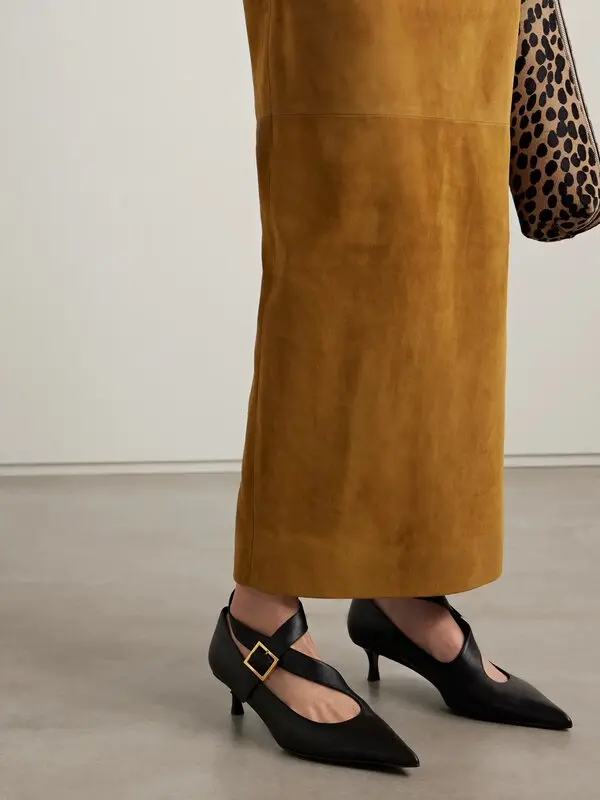 Khaite 45mm Sloan Buckle-strap Pumps