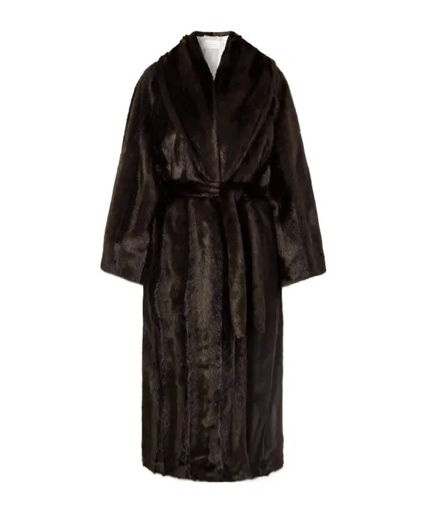 Magda Butrym Belted Plush Coat