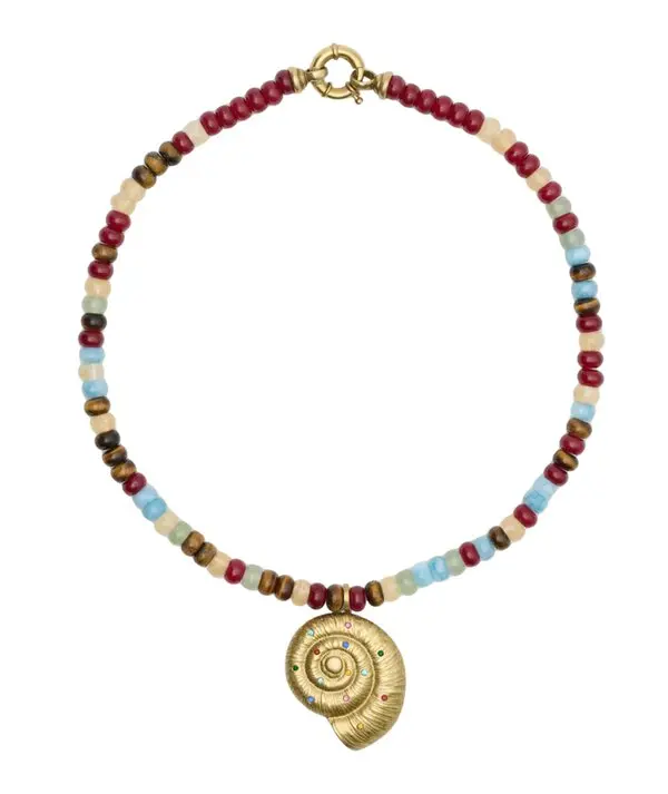 Rixo Parma Necklace With Semi-precious Stones