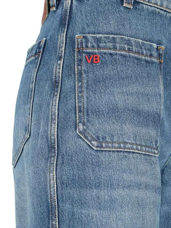 Victoria Beckham Distressed Regular Fit Jeans