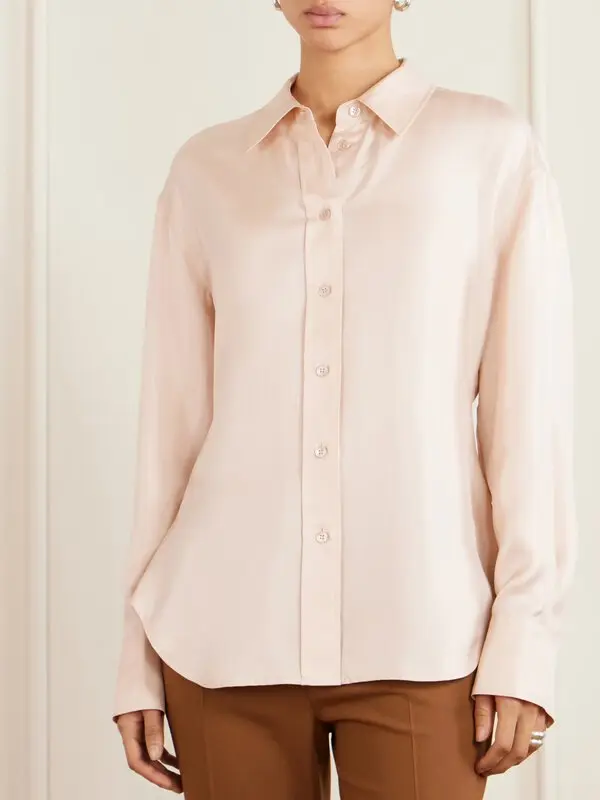 RÓHE Silk Twill Long-sleeved Shirt