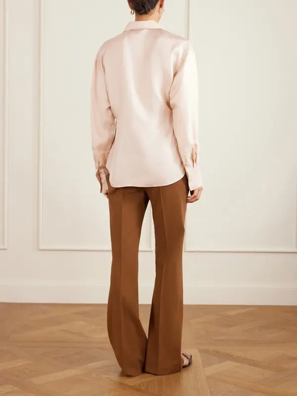 RÓHE Silk Twill Long-sleeved Shirt
