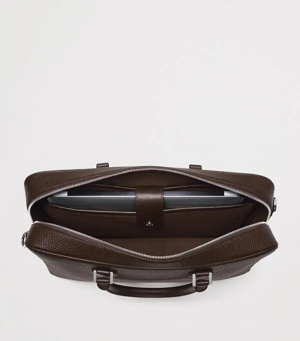 ASPINAL OF LONDON Leather Mount Street Briefcase Bag