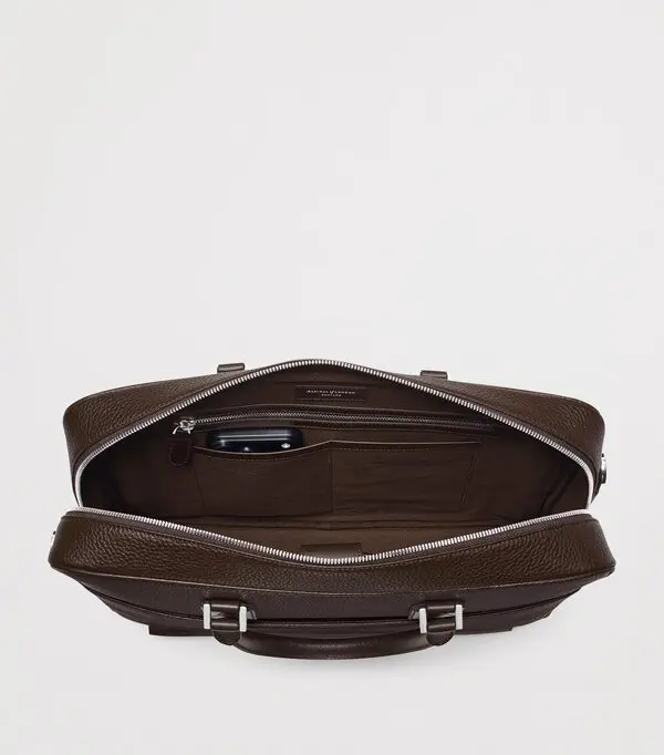 ASPINAL OF LONDON Leather Mount Street Briefcase Bag