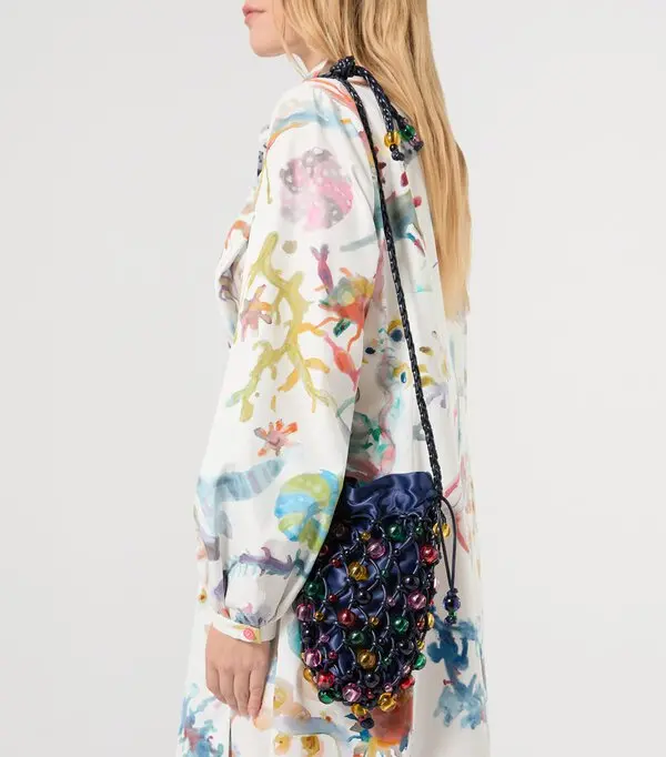 Marina Rinaldi Embellished Bucket Bag