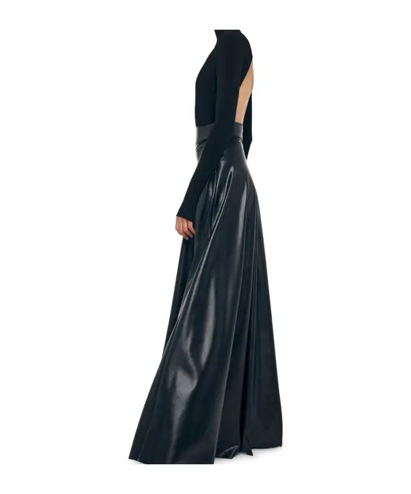 Norma Kamali Flared Maxi Skirt