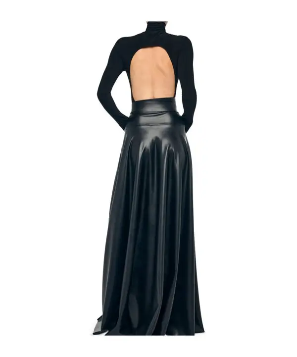 Norma Kamali Flared Maxi Skirt