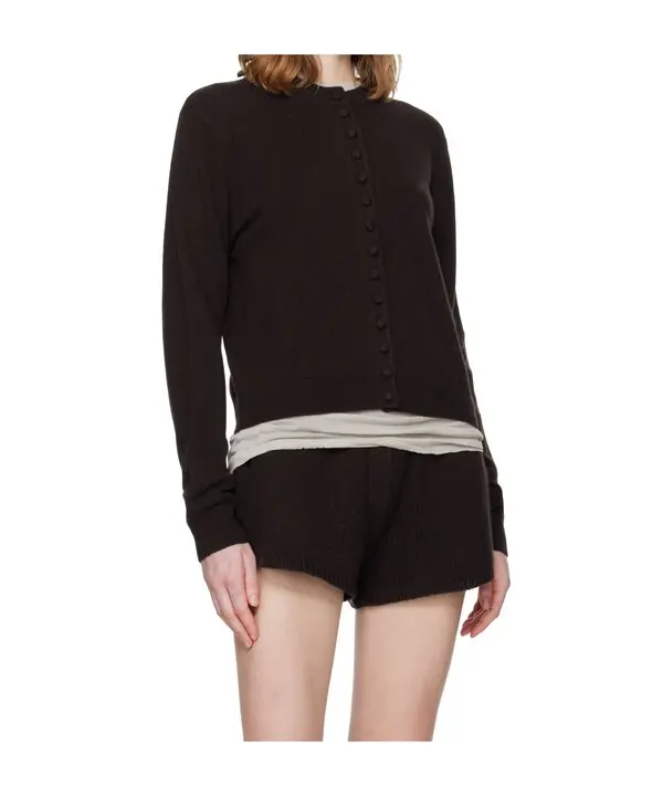 LISA YANG Wilona Cashmere Cardigan - Brown
