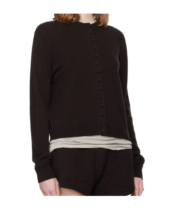 LISA YANG Wilona Cashmere Cardigan - Brown