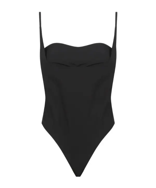DONDUP Sweetheart-neck Panelled Bodysuit