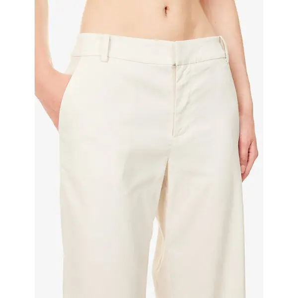 Good American Wide-leg High-rise Linen-blend Trousers