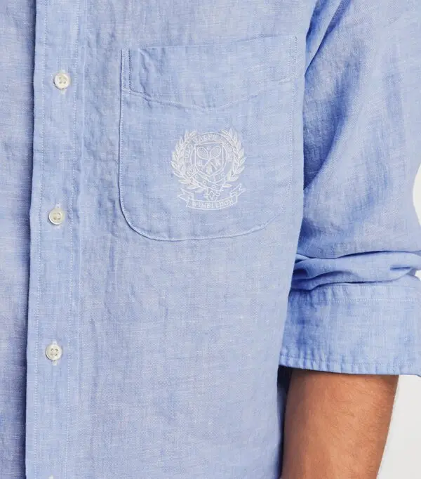 Polo Ralph Lauren X Wimbledon Linen Shirt - Blue