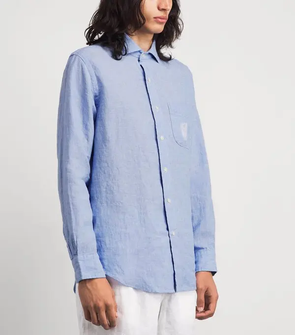 Polo Ralph Lauren X Wimbledon Linen Shirt - Blue