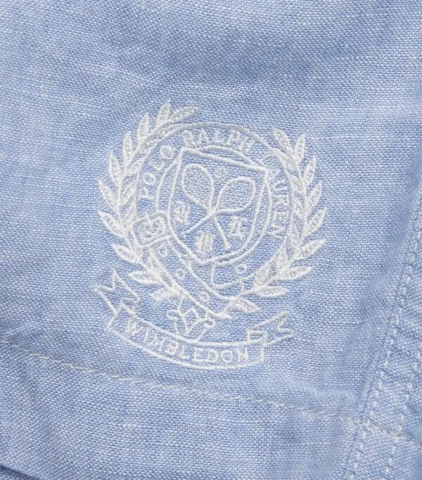 Polo Ralph Lauren Wimbledon Linen Drawstring Shorts - Blue