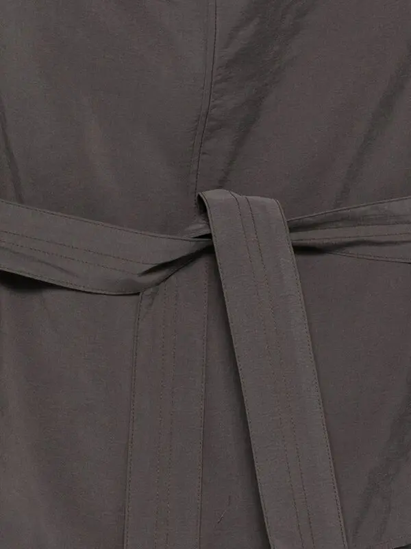 ALYSI Belted Draped-neck Top