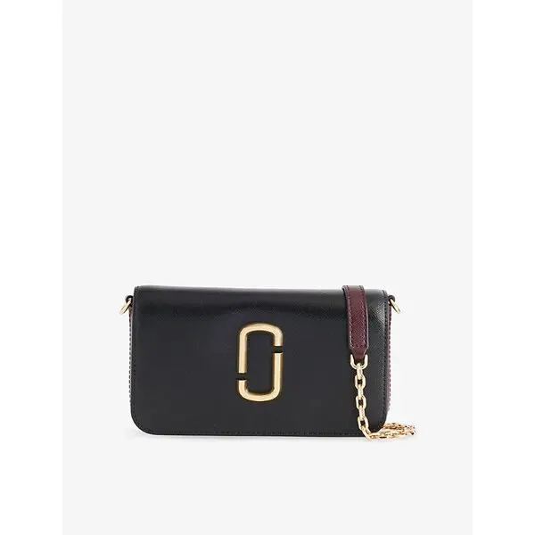 Marc Jacobs The Snapshot Leather Wallet-on-chain - Black Multi