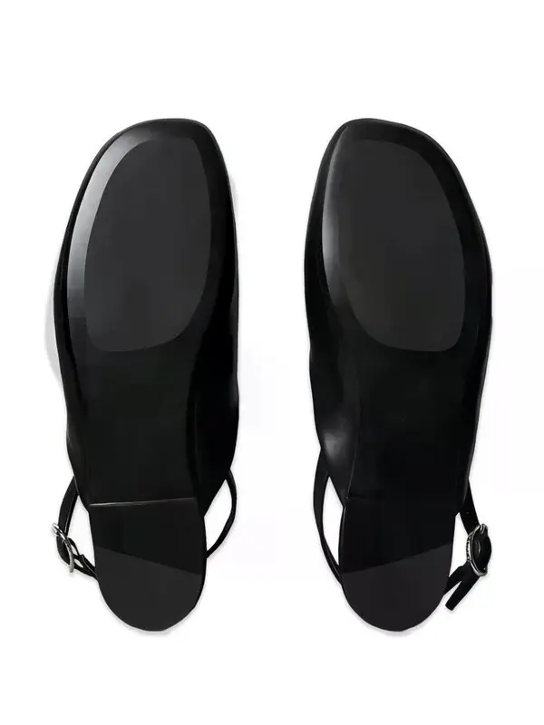 Calvin Klein Leather Slingback Flat Pumps