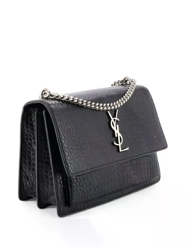 Saint Laurent Sunset Medium Crossbody Bag - Black
