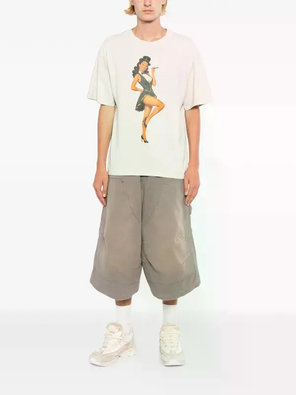 MELT Graphic-printed T-shirt - Neutrals