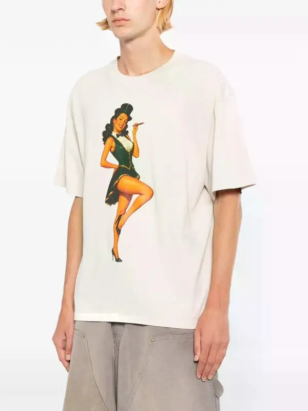 MELT Graphic-printed T-shirt - Neutrals