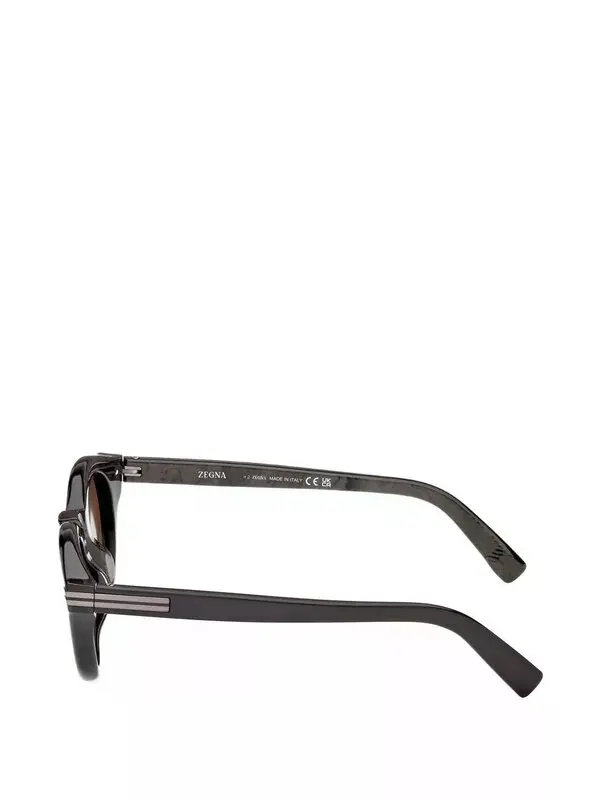 Zegna Round Frame Sunglasses