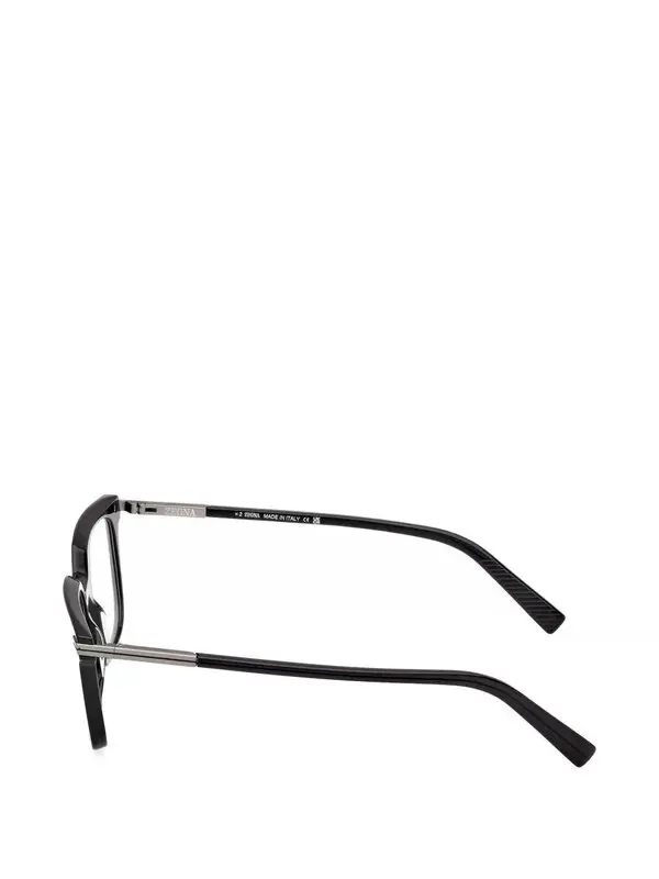 Zegna Square-frame Eyeglasses - Black