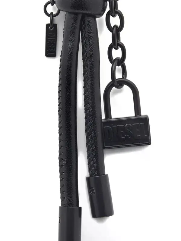 DIESEL® Knotted Padlock Keyring