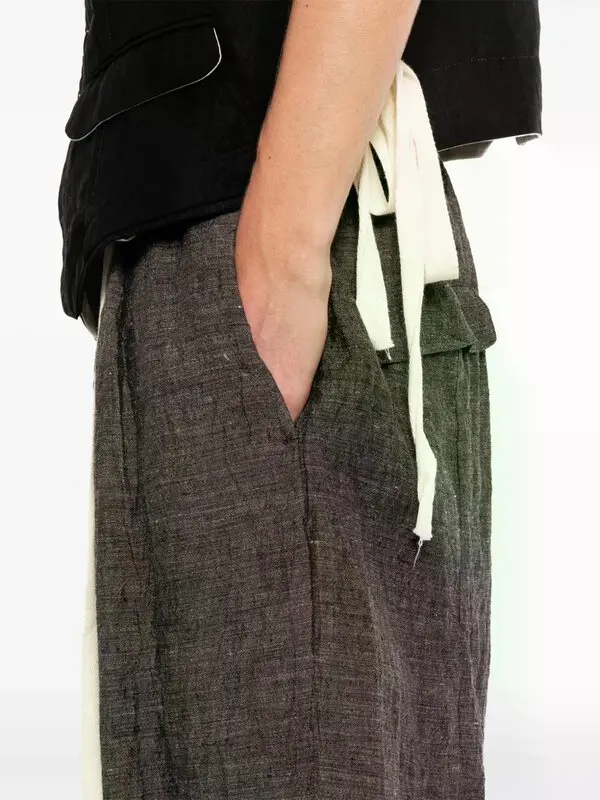 KLASICA Linen Drawstring Waist Trousers