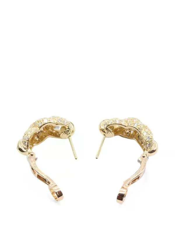 Cartier 18k Yellow Diamond Earrings