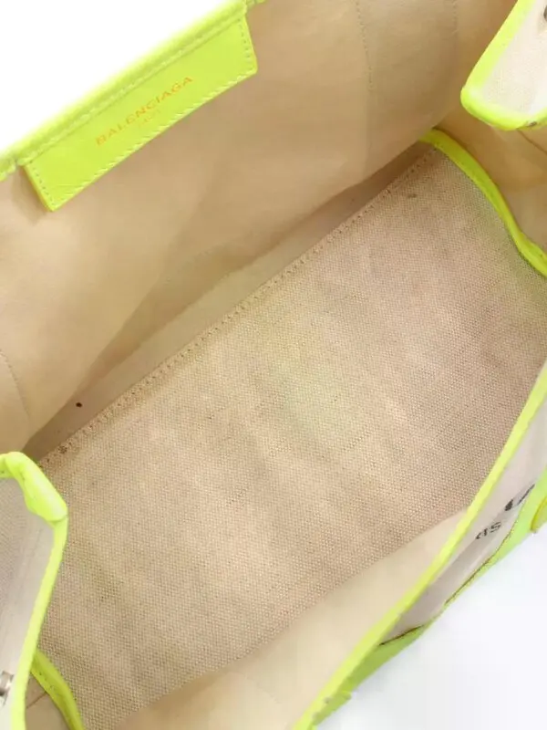 Balenciaga Small Navy Cabas Tote Bag - Neutrals
