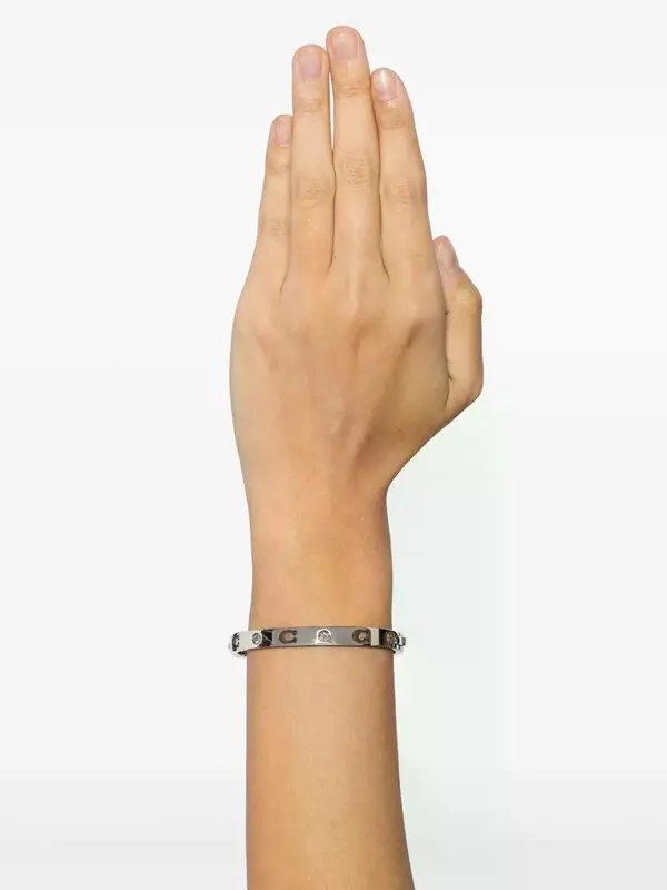 COACH Hinged Crystal Embellished Bracelet