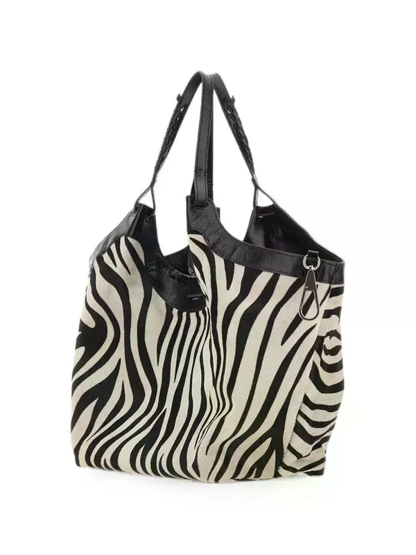 GIANNI CHIARINI Large Dua Zebra-print Tote Bag - Neutrals