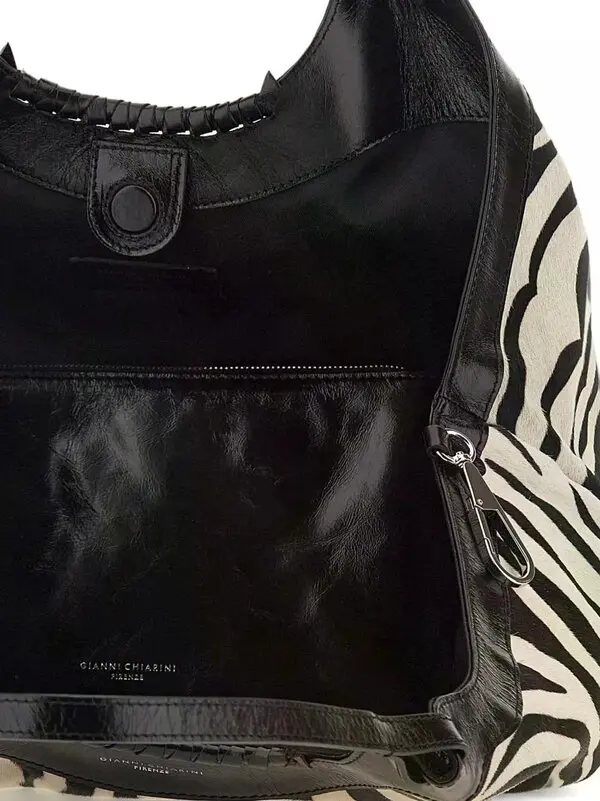 GIANNI CHIARINI Large Dua Zebra-print Tote Bag - Neutrals