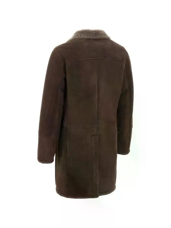VOLFAGLI FIRENZE Ninfeo Suede Shearling-lined Coat