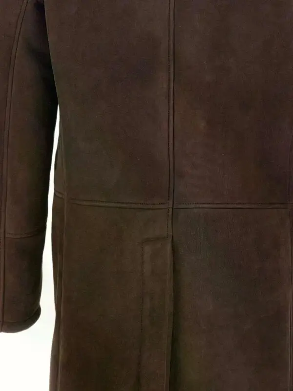 VOLFAGLI FIRENZE Ninfeo Suede Shearling-lined Coat