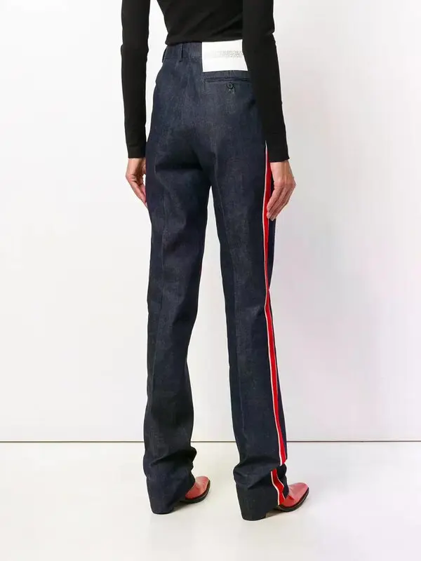 Calvin Klein Straight Leg Jeans With Contrast Panels