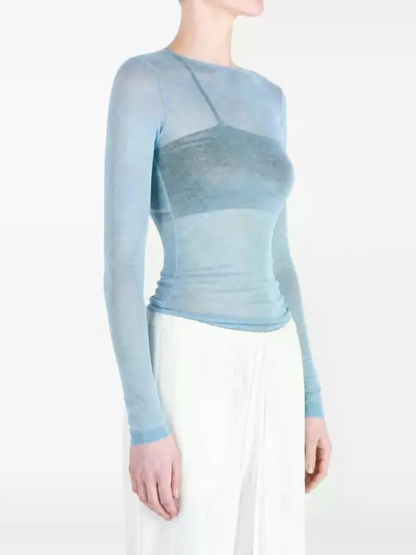 Paloma Wool Losa Sheer Long-sleeve Top