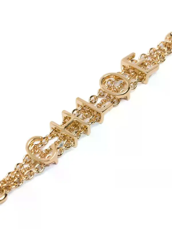 Chloé Logo Lettering Multi-chain Bracelet