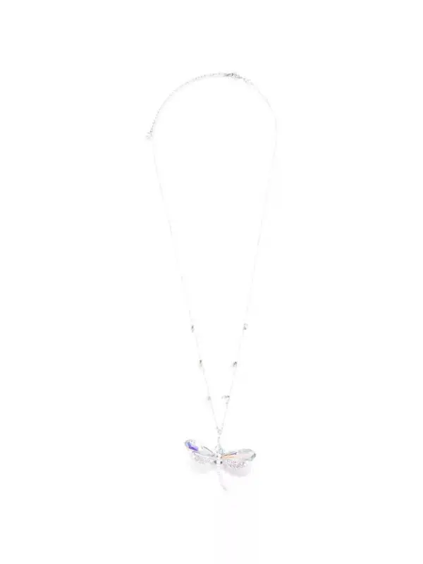 SWAROVSKI X Ariana Grande Dragonfly Pendant Necklace And Brooch - Silver