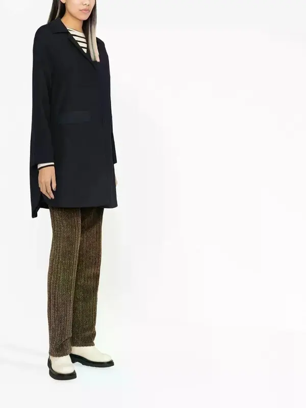 Herno Navy Cotton Coat