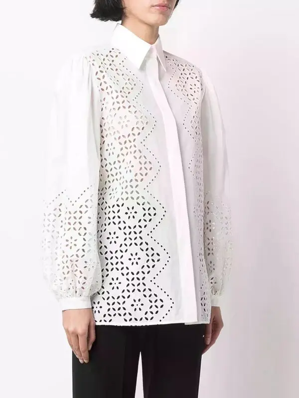 Alberta Ferretti Broderie Anglaise Shirt