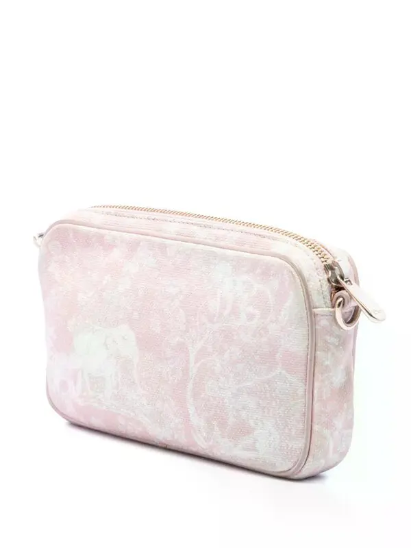 Dior Embroidered Canvas Toile De Jouy Crossbody Bag - Pink