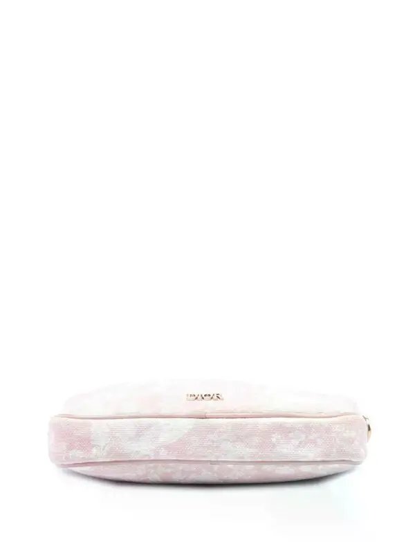 Dior Embroidered Canvas Toile De Jouy Crossbody Bag - Pink