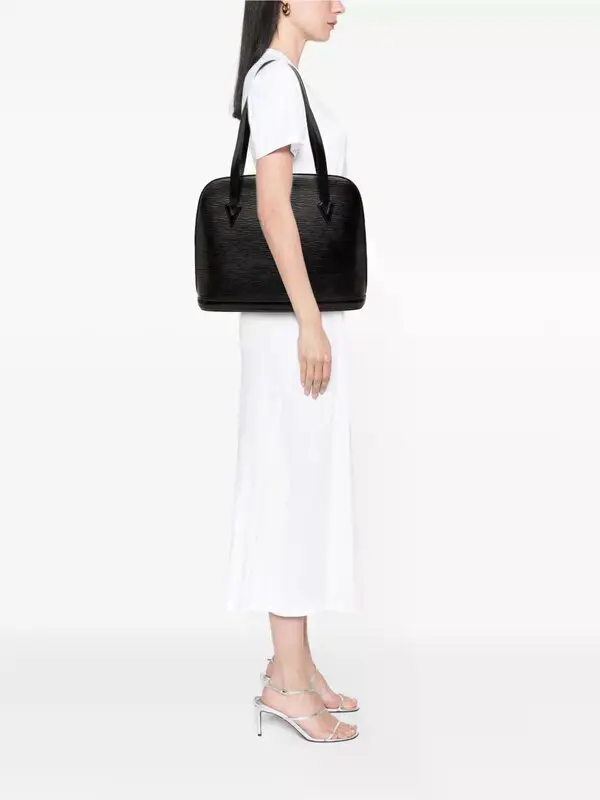 LOUIS VUITTON Epi Lussac Shoulder Bag - Black