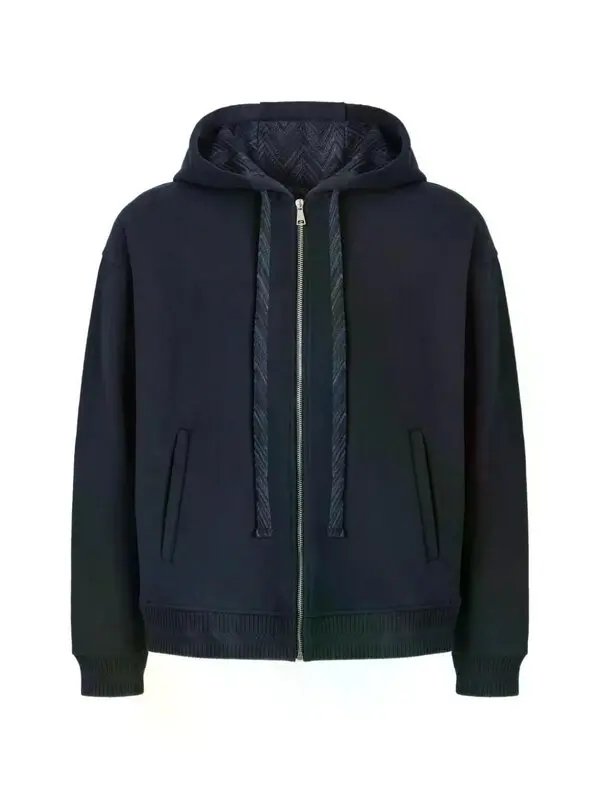 Missoni Zigzag-lining Zip-up Hoodie